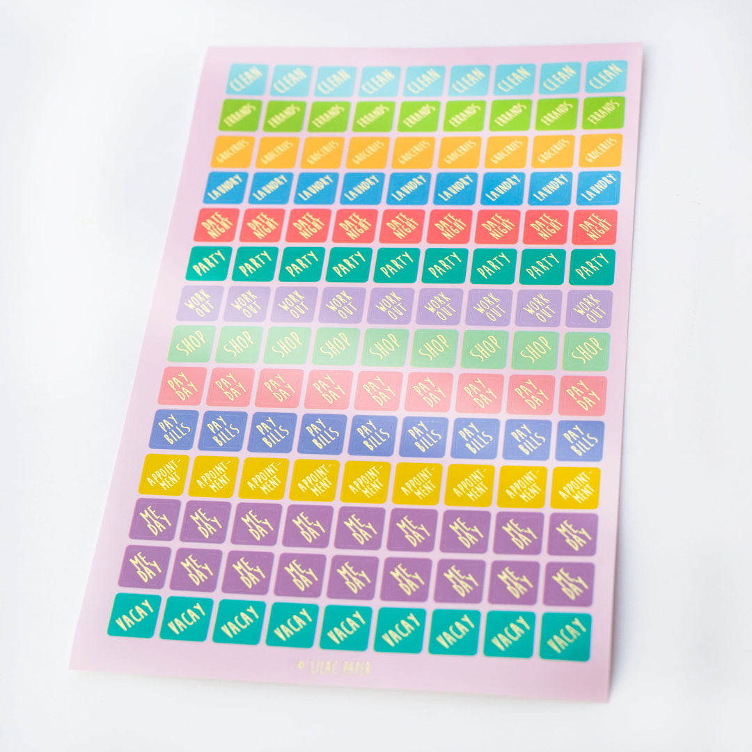 PERSONAL PLANNER STICKERS – Lilac Paper