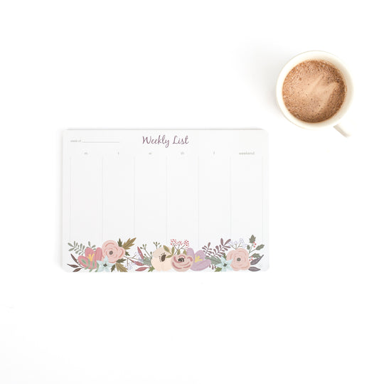 Weekly Notepad Planner – Lilac Paper